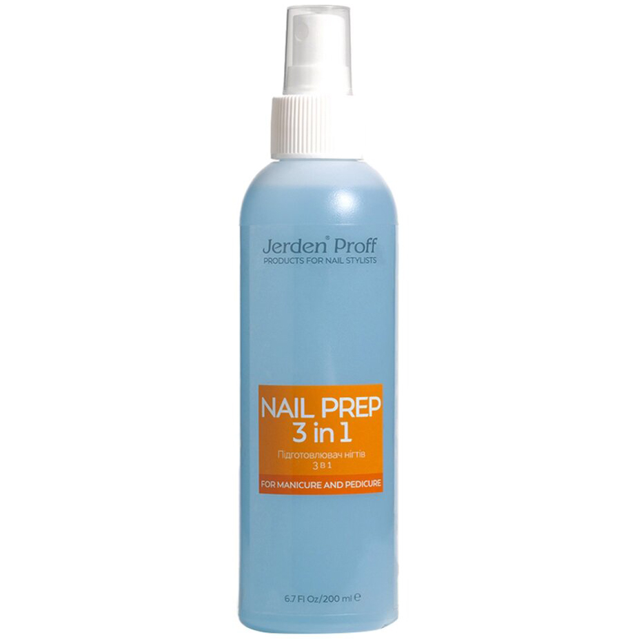 Средство для обезжиривания и снятия липкого слоя Jerden Proff NAIL PREP 3 в 1, 200 мл - купить ...